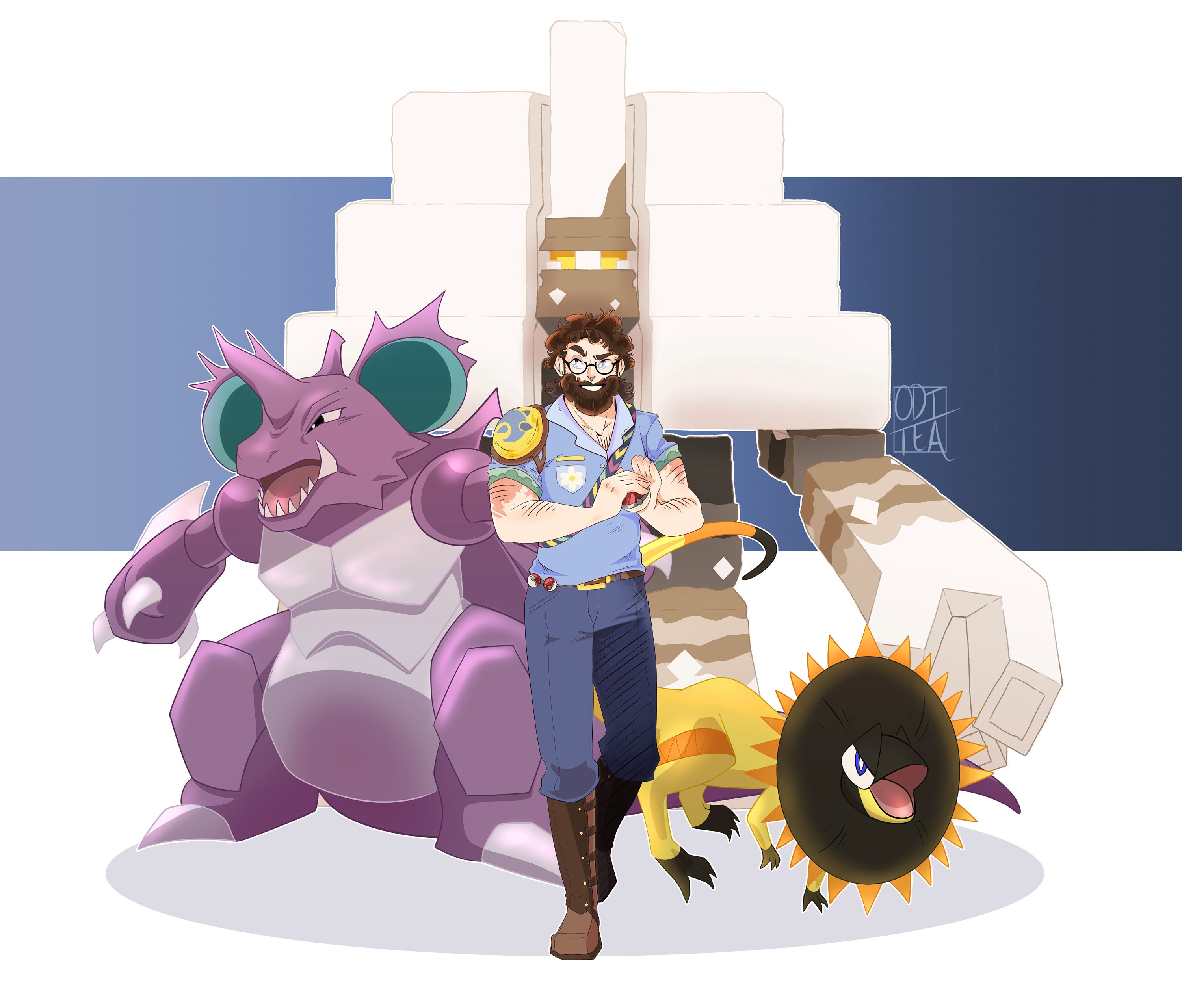 Custom Pokemon Trainer Illustration - Etsy