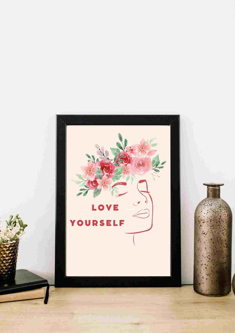 LOVE YOURSELF WALLPAPER - Etsy