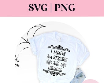 I Myself Am Strange & Unusual SVG - Etsy