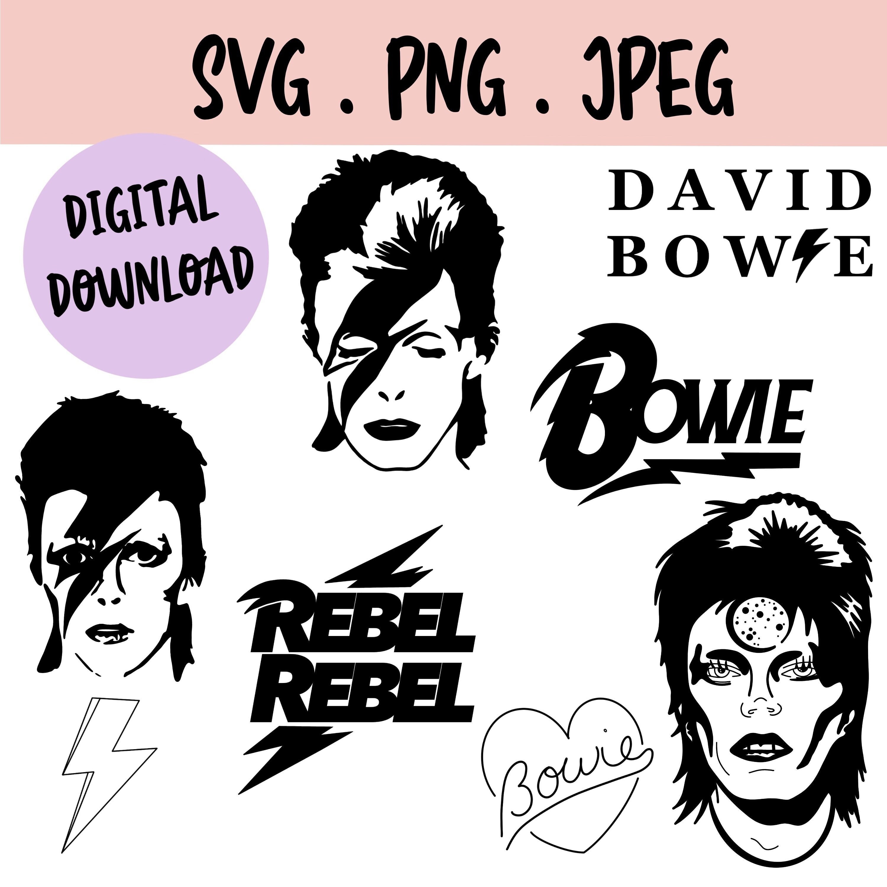 David Bowie Lightning Bolt Vector