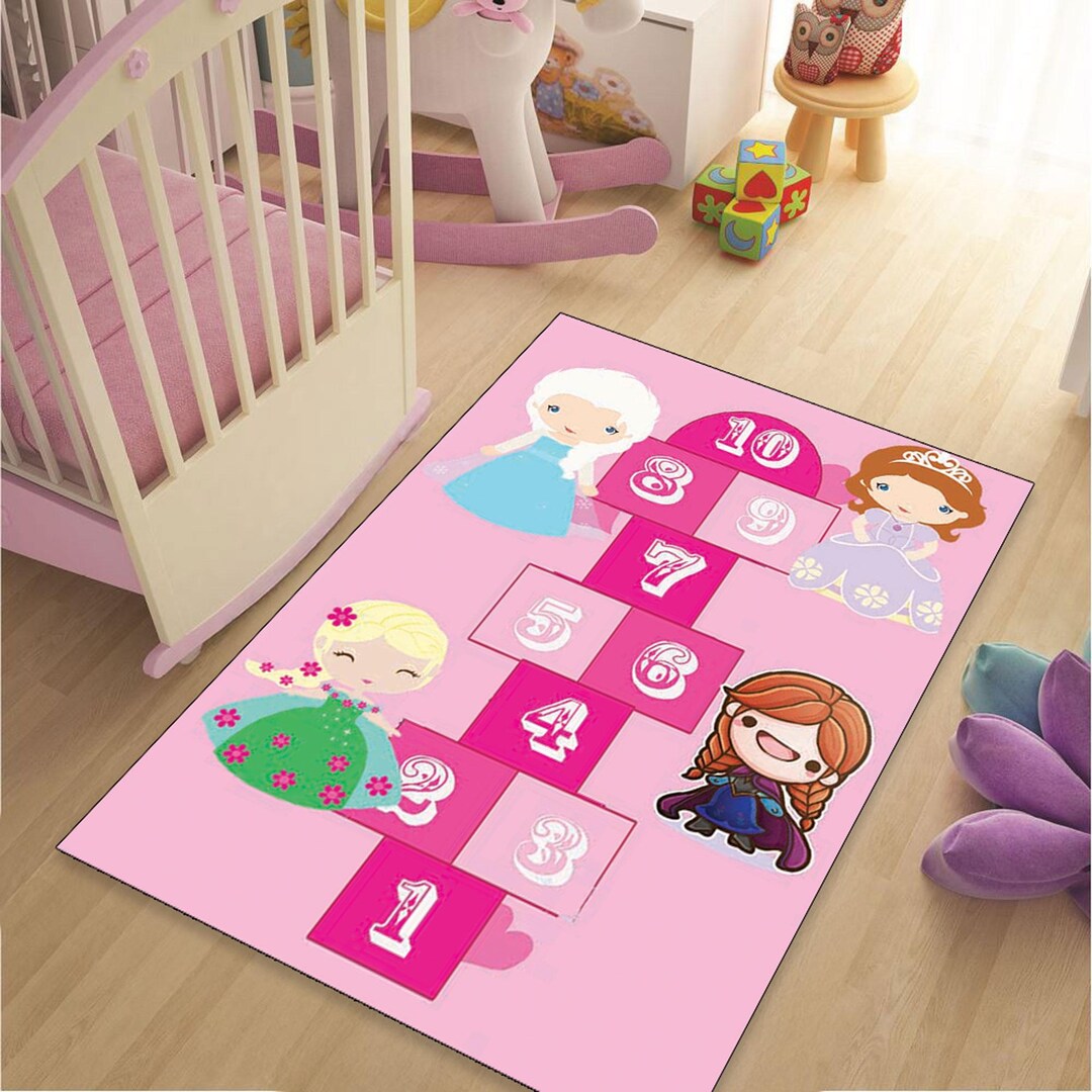 Colorful Kids Playroom Rug,fun City Map Carpet With Roads,animals ...