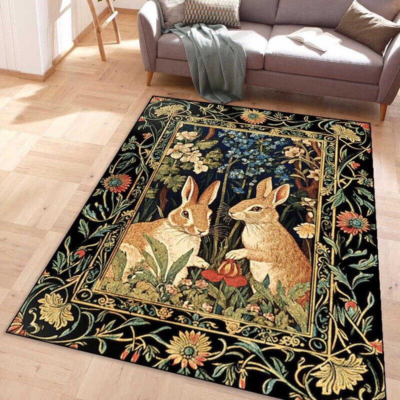 Bunny Rug - Etsy