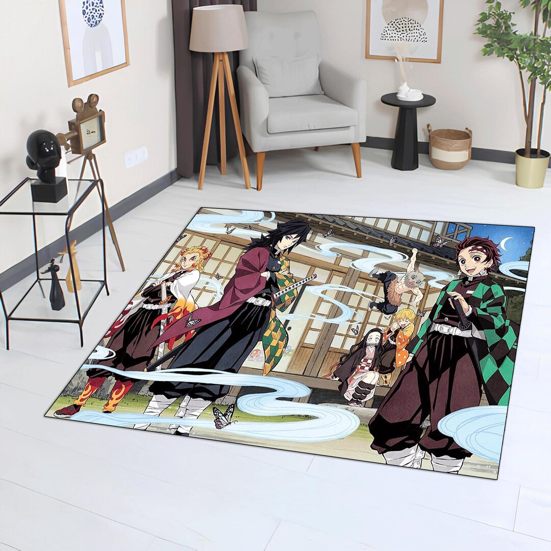 Giyu Tomioka Rug – Water Hashira Demon Slayer Home Mat - Etsy Canada
