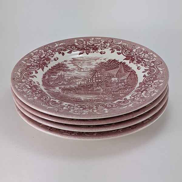Red Transfer Ware - Etsy