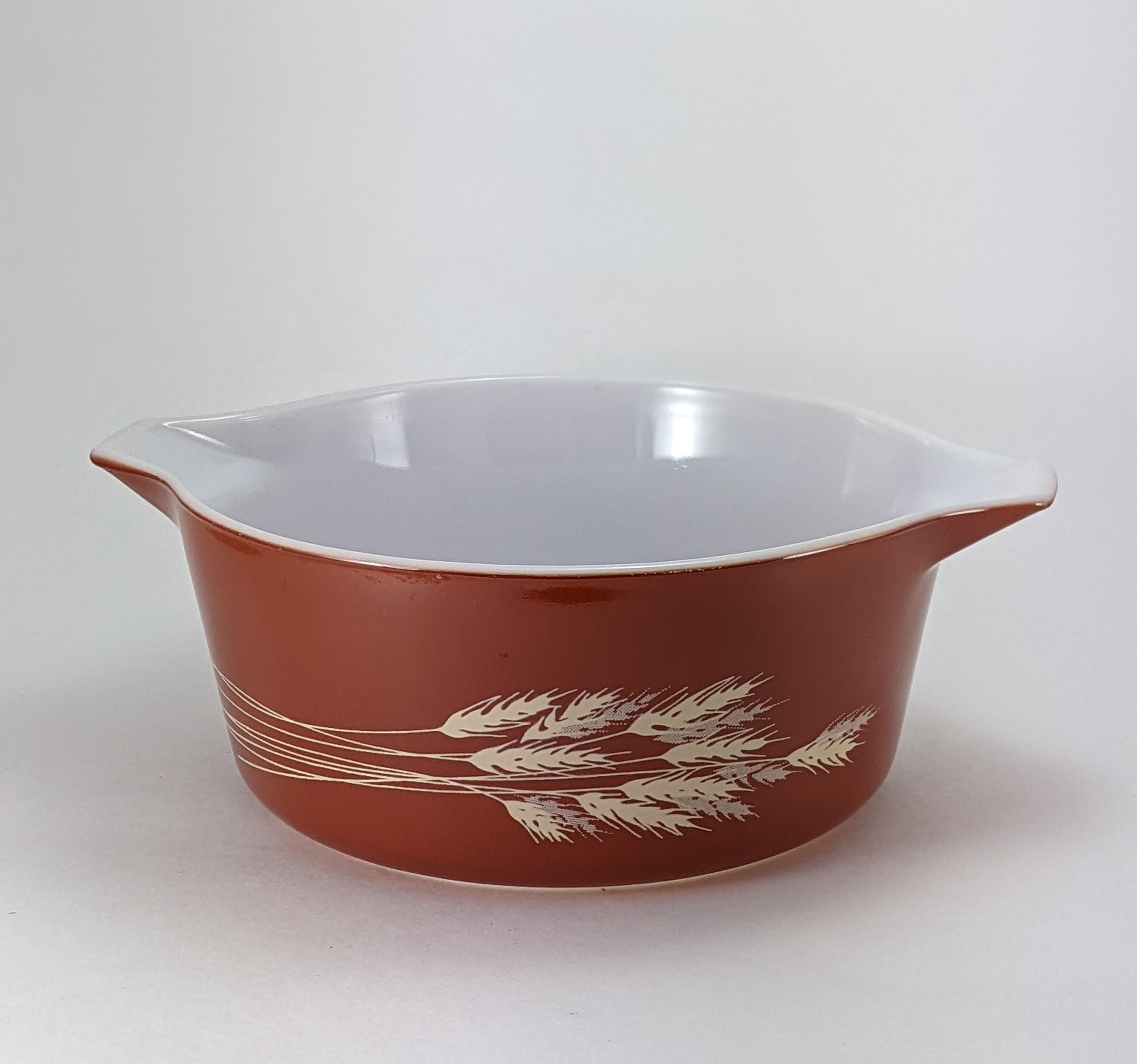 Vintage Pyrex 475-B Autumn Wheat Harvest Round Casserole Dish - Etsy