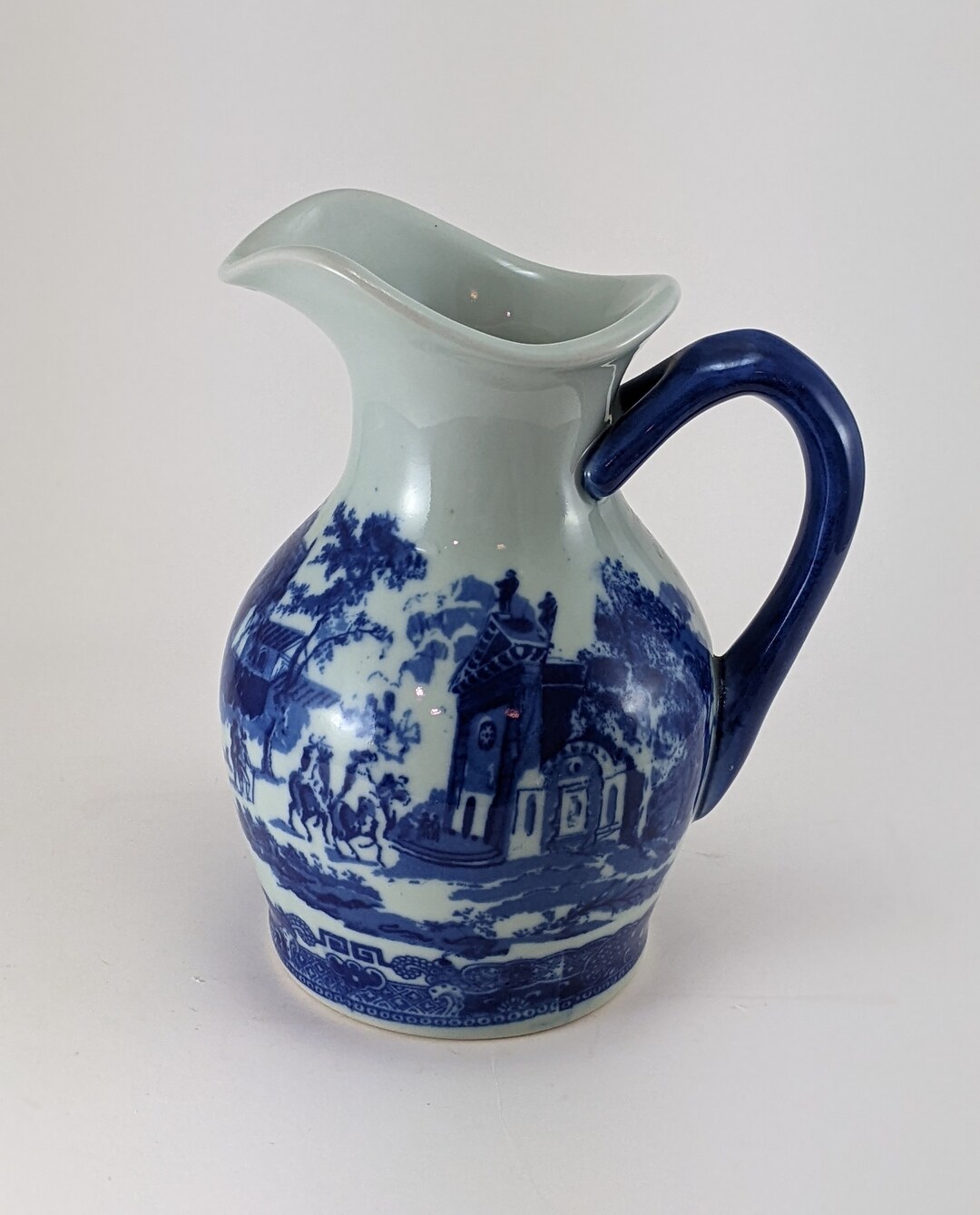 Vintage Victoria Ware Ironstone Flow Blue and White Transferware ...