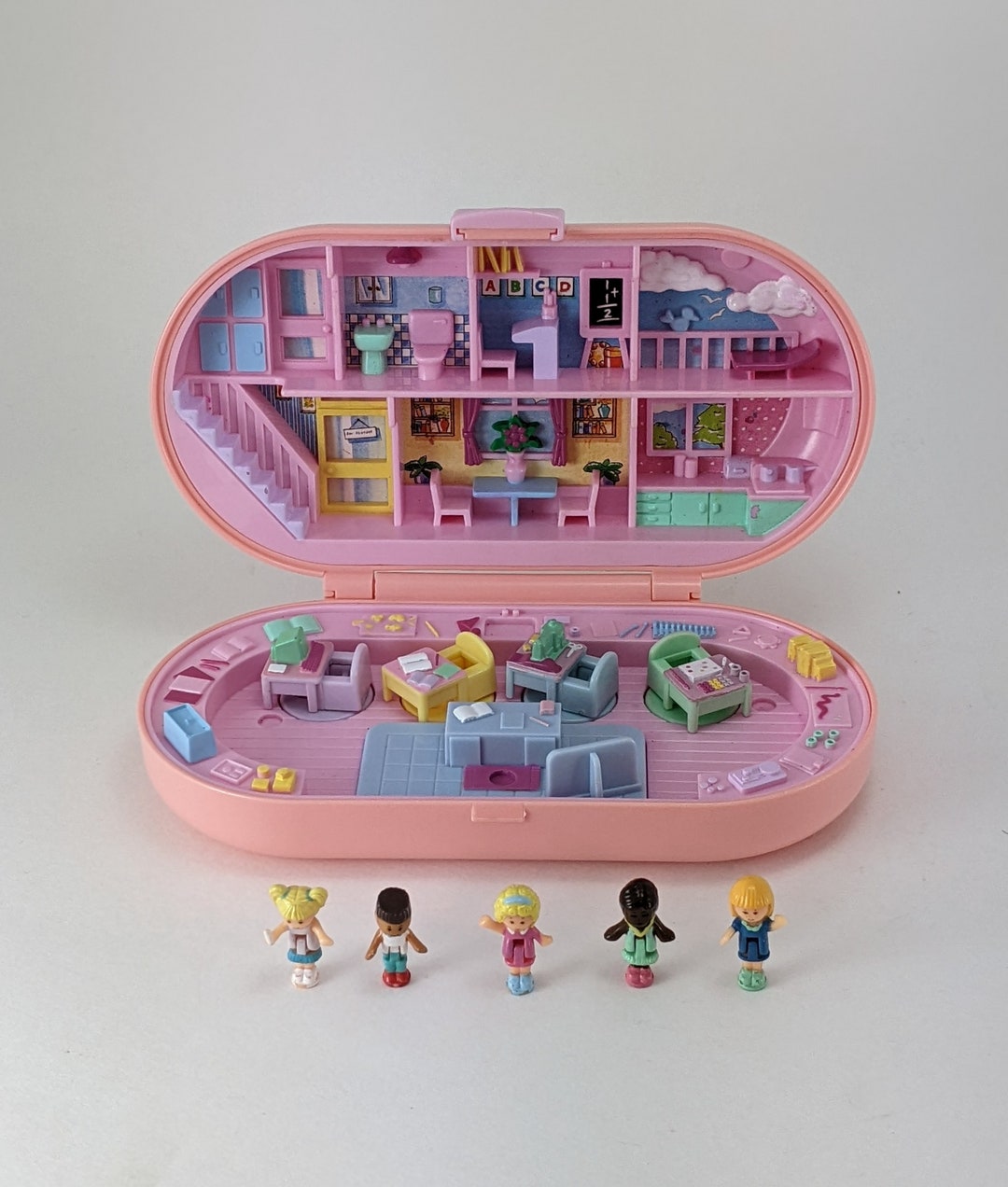 Vintage Polly Pocket's Stampin' School Playset 1992 Bluebird - Etsy