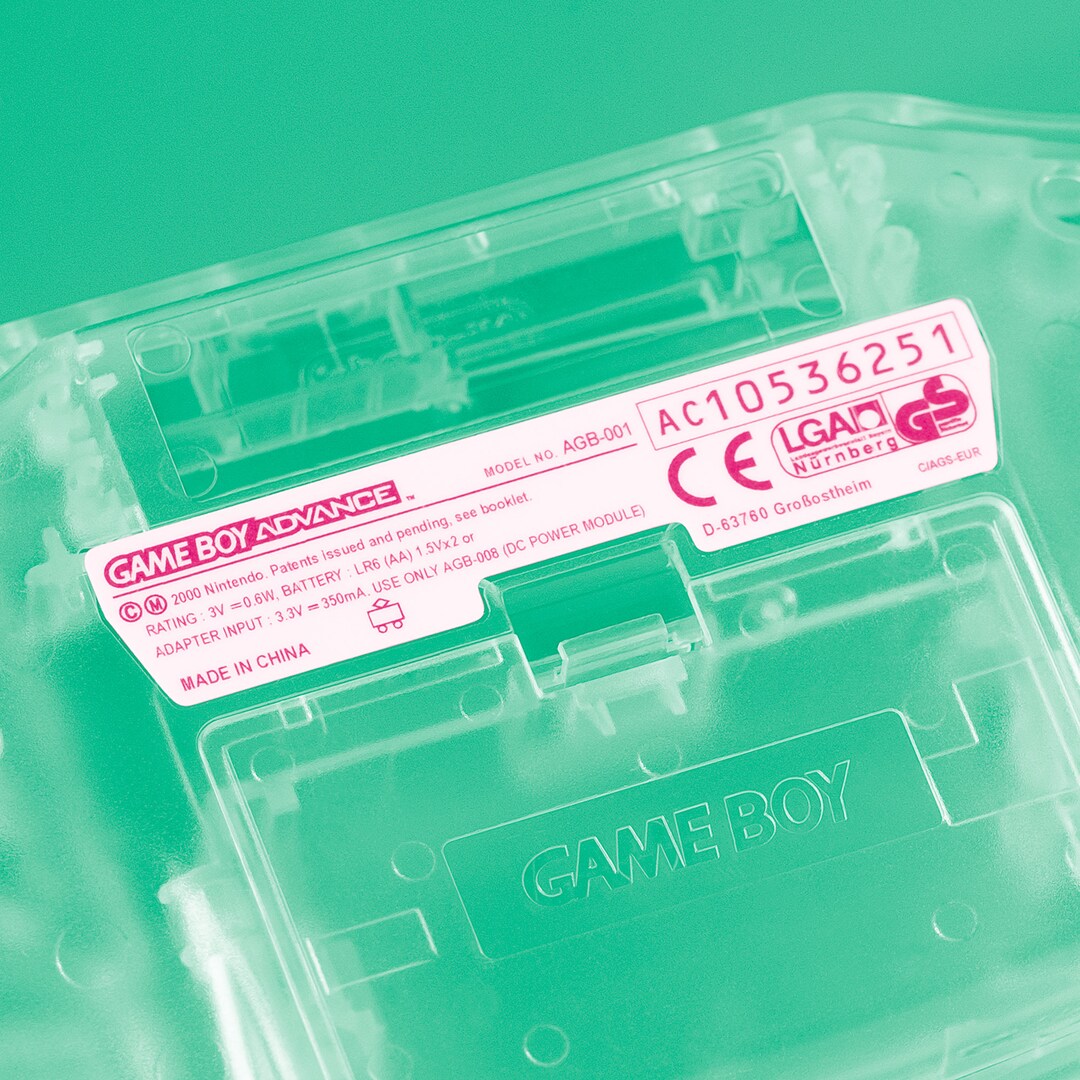 Label: Gameboy Advance / GBA Alternative Colors replacement Label - Etsy