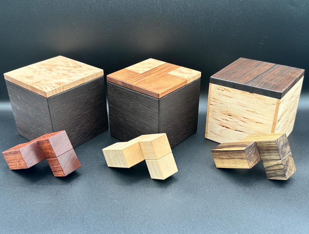 Doubleplay Stewart Coffin Design X-75 Wood Packing Puzzle - Etsy