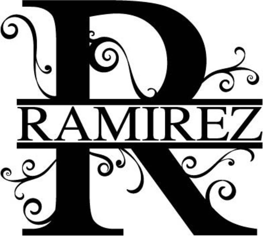 RAMIREZ Monogram Digital Download SVG File for CNC, Laser and Other ...