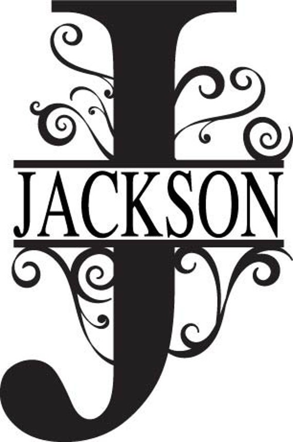 JACKSON Monogram Digital Download SVG File for CNC Laser | Etsy