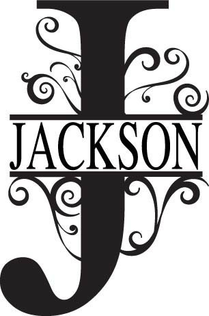 JACKSON Monogram Digital Download SVG File for CNC Laser and - Etsy