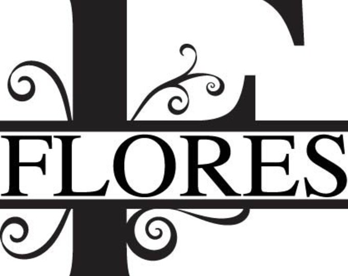 FLORES Monogram Digital Download SVG File for CNC, Laser and Other ...