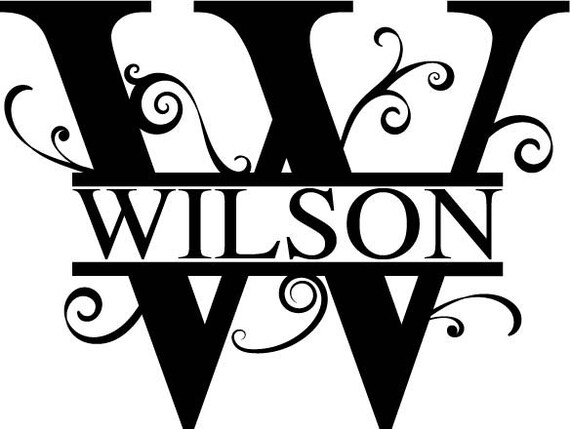 WILSON Monogram Digital Download SVG File for CNC Laser - Etsy