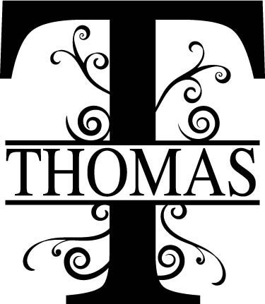 THOMAS Monogram Digital Download SVG File for CNC Laser and - Etsy Canada