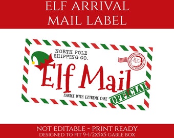 Elf North Pole Mail | Etsy
