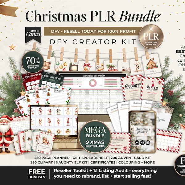 Christmas Plr Mrr - Etsy UK