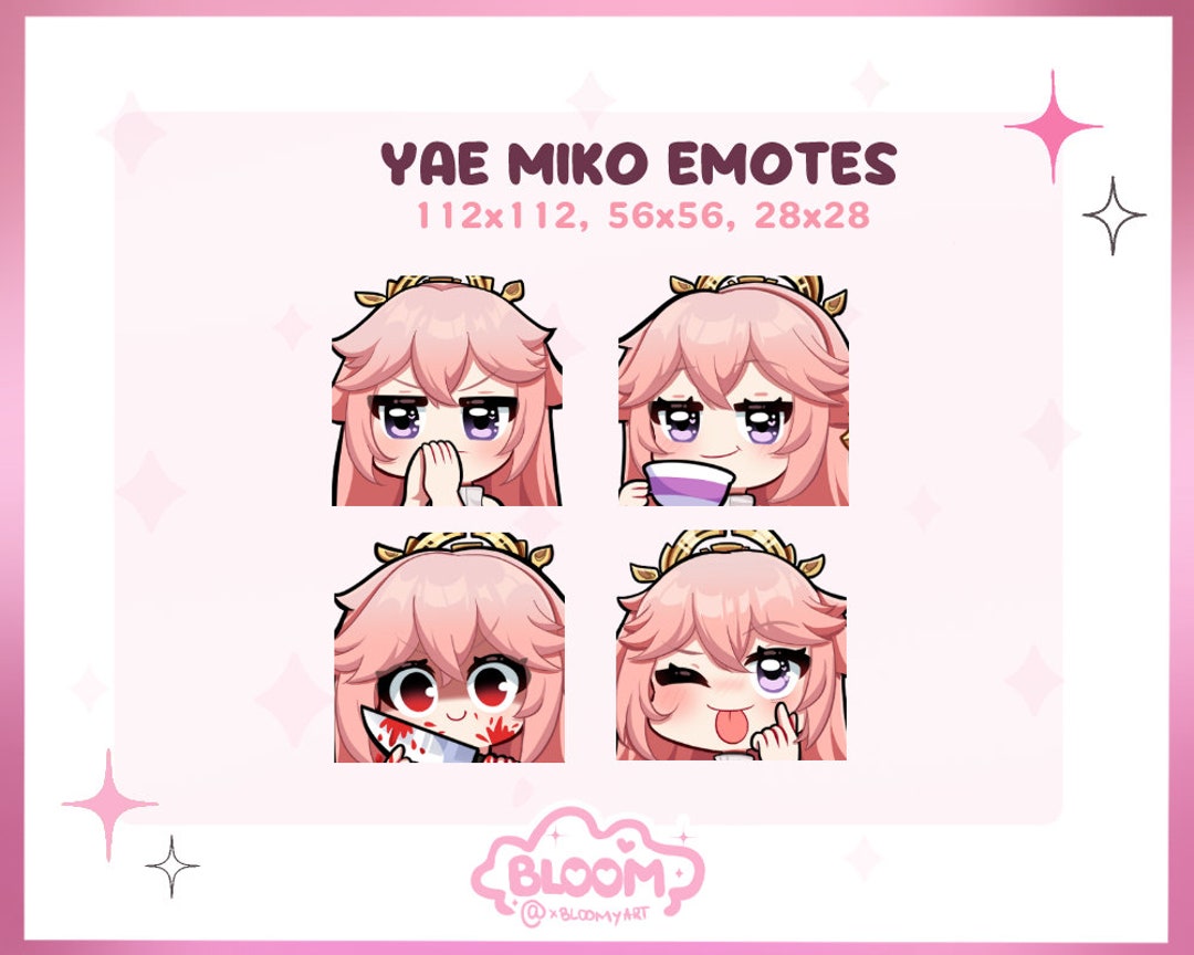 YAE MIKO EMOTES/ Genshin Impact Emotes/ Yae Miko Genshin Impact Emotes ...