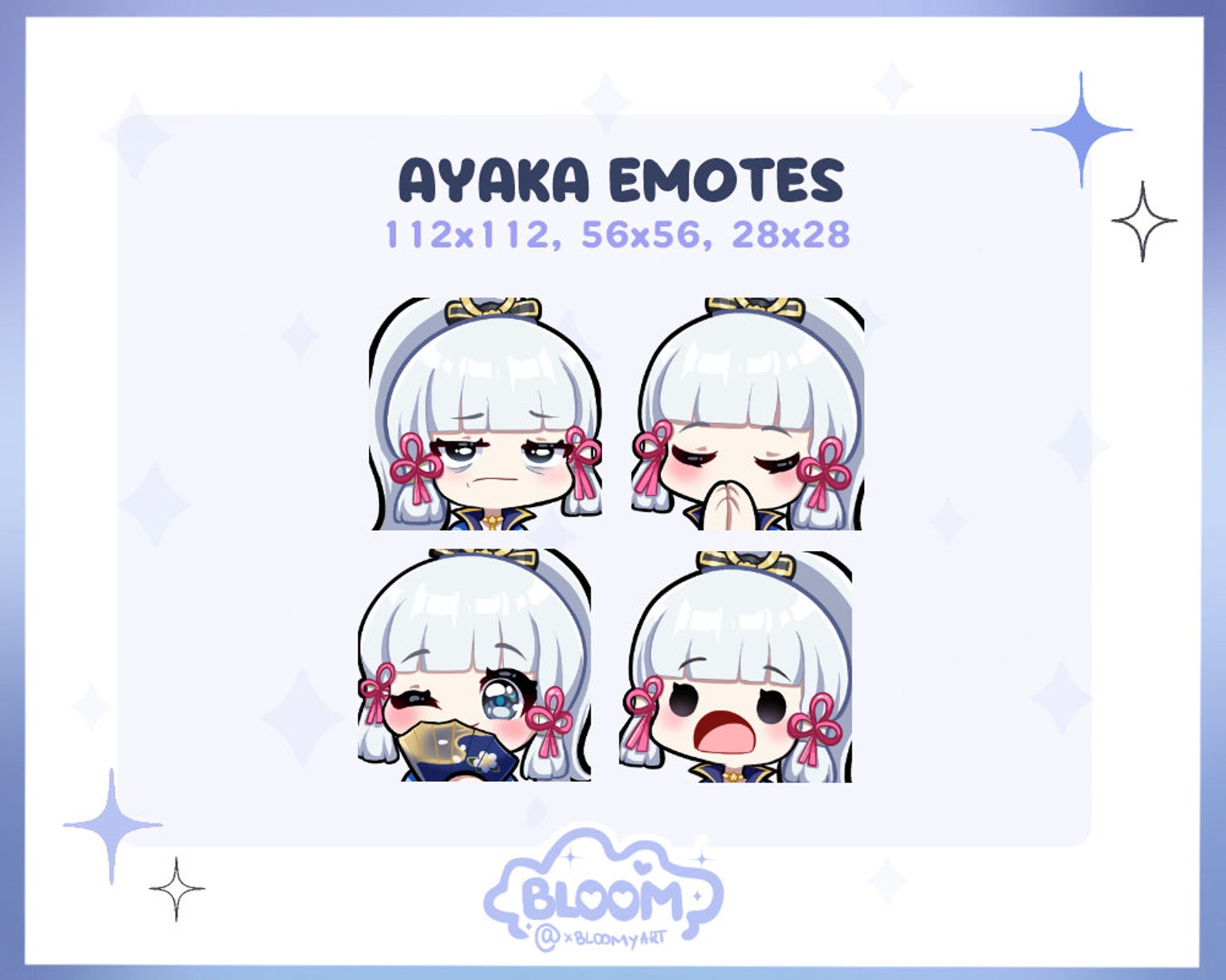 AYAKA EMOTES/ Genshin Impact Emotes/ Ayaka Genshin Impact Emotes ...