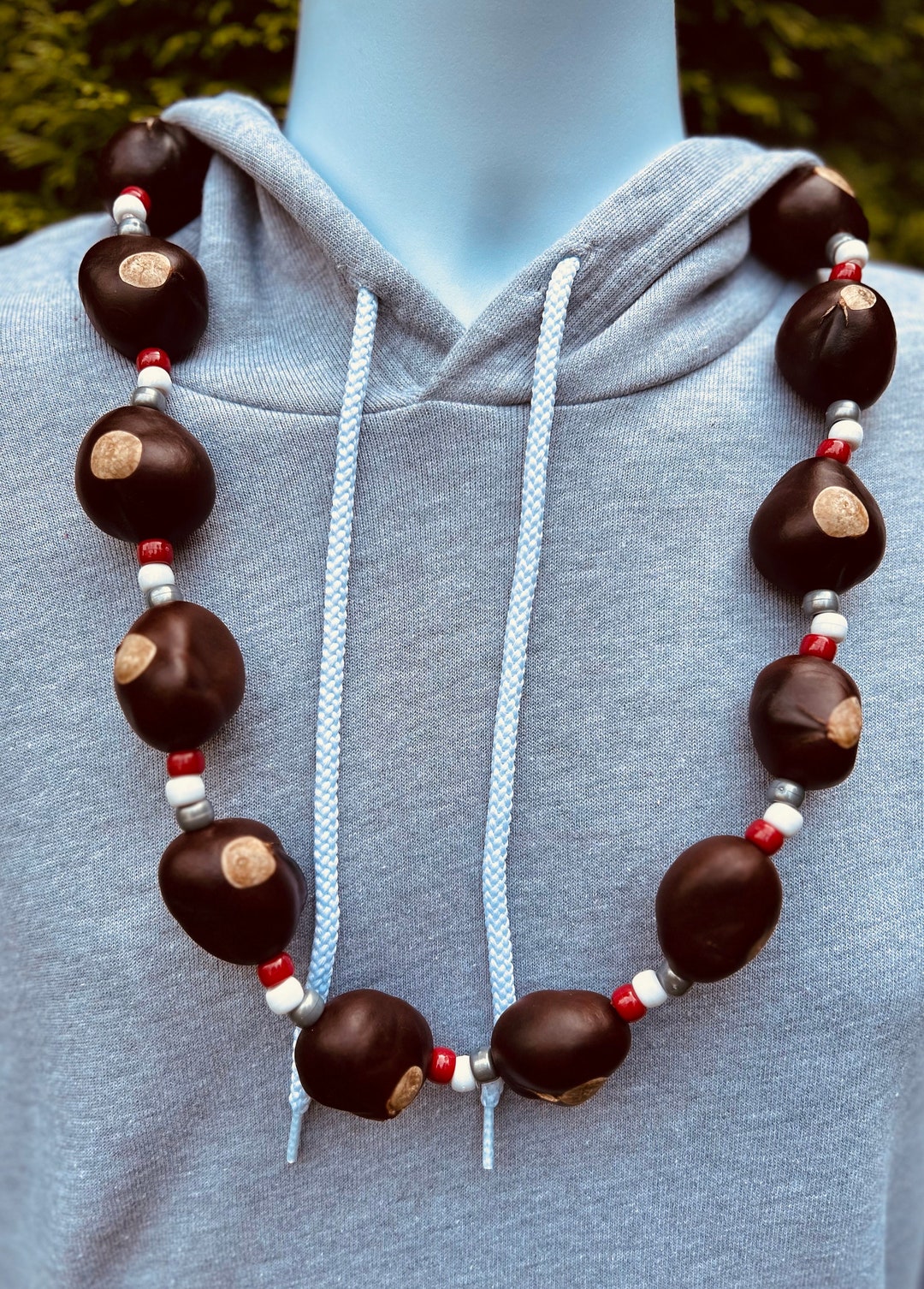 THE Ultimate Ohio State Buckeye Necklace! 16 to 18 High Quality Ohio ...