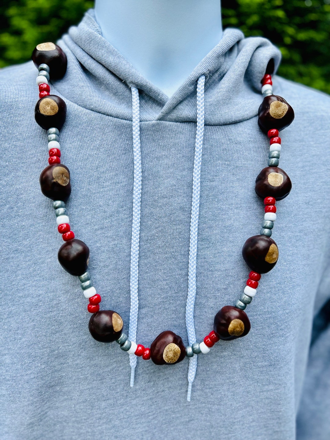 Ohio State Buckeye Necklace - Double Bead Pattern! 14 High Quality Ohio ...