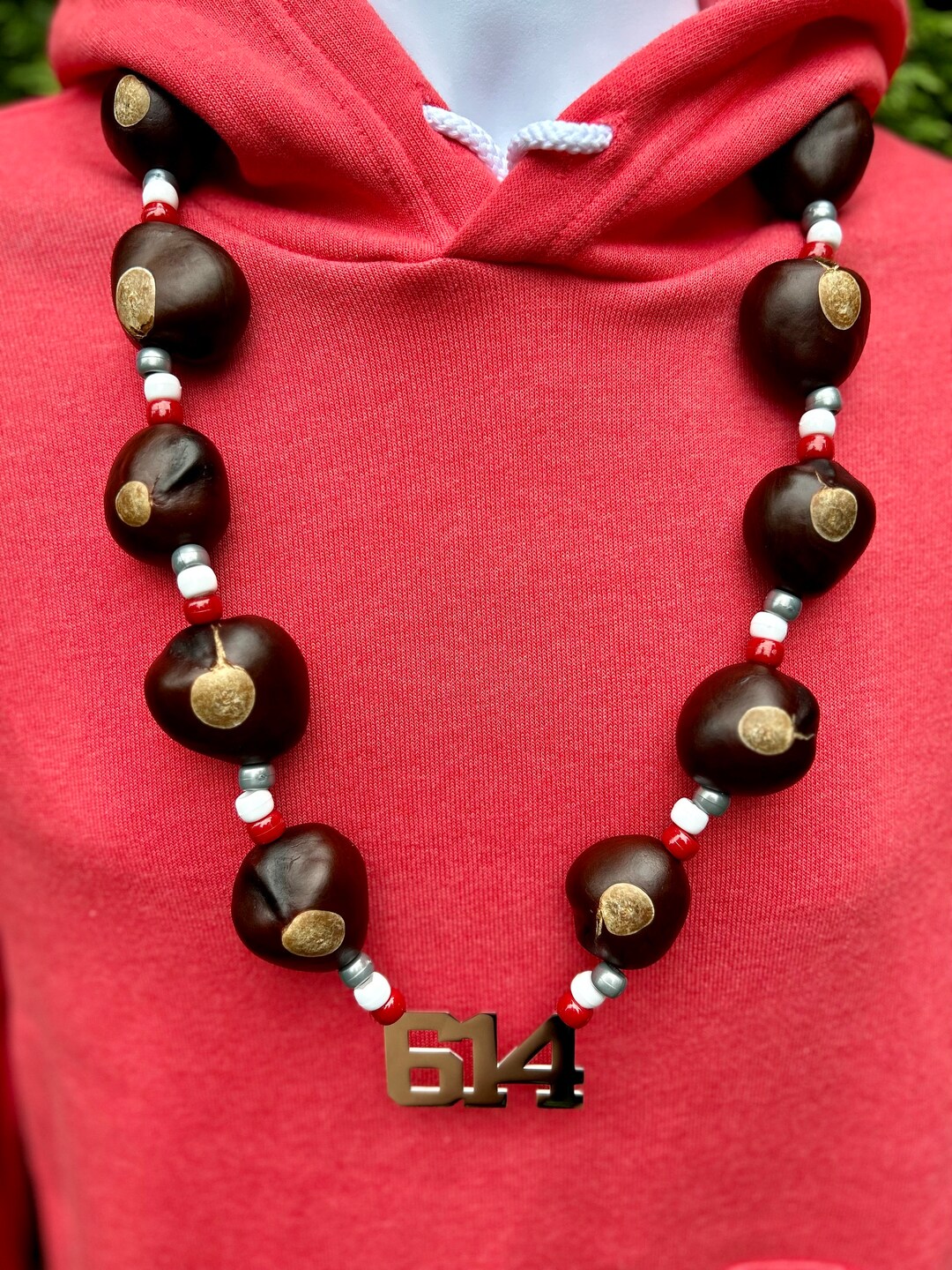 Ohio State Buckeye Necklace With 614 Pendant - Etsy