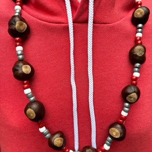 Ohio State Buckeye Necklace - Double Bead Pattern! 14 High Quality Ohio ...