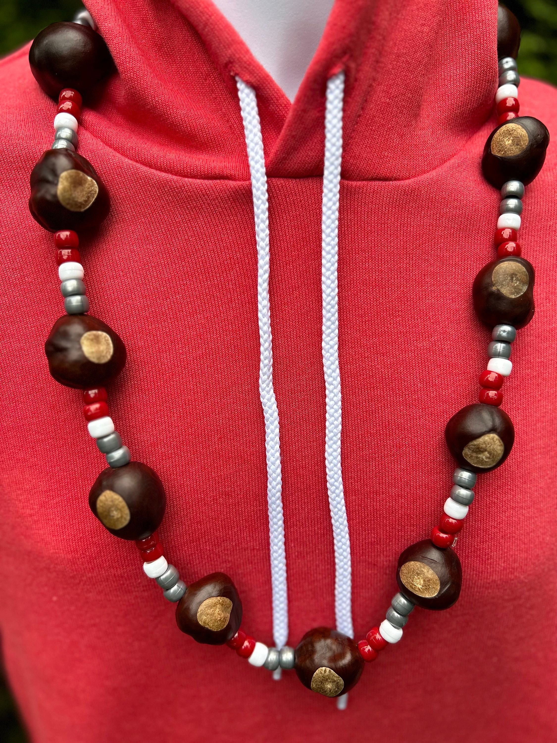 Ohio State Buckeye Necklace - Double Bead Pattern! 14 High Quality Ohio ...