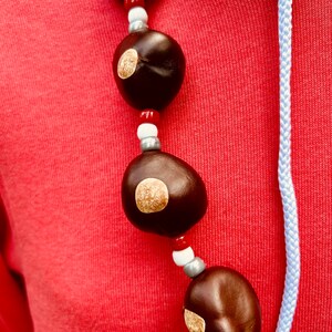 THE Ultimate Ohio State Buckeye Necklace! 16 to 18 High Quality Ohio ...