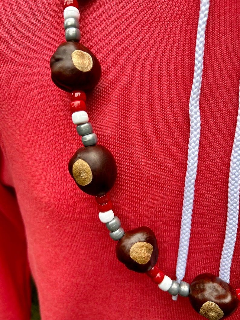 Ohio State Buckeye Necklace - Double Bead Pattern! 14 High Quality Ohio ...