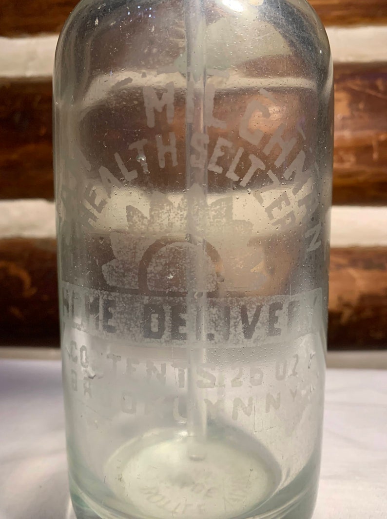 Clear Antique Seltzer Bottle Sam Milchman - Etsy
