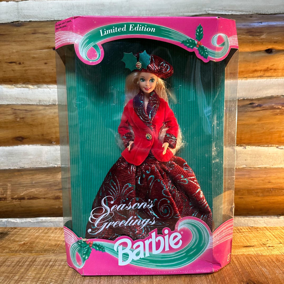 Barbie | Limited Edition Season's Greetings Barbie 1994 - Etsy