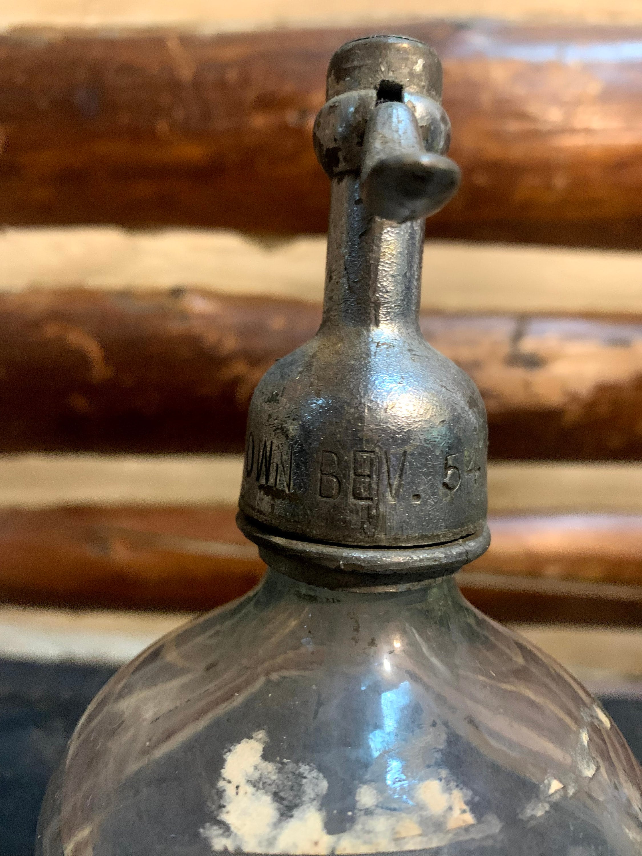 Clear Antique Seltzer Bottle | Bridge - Etsy