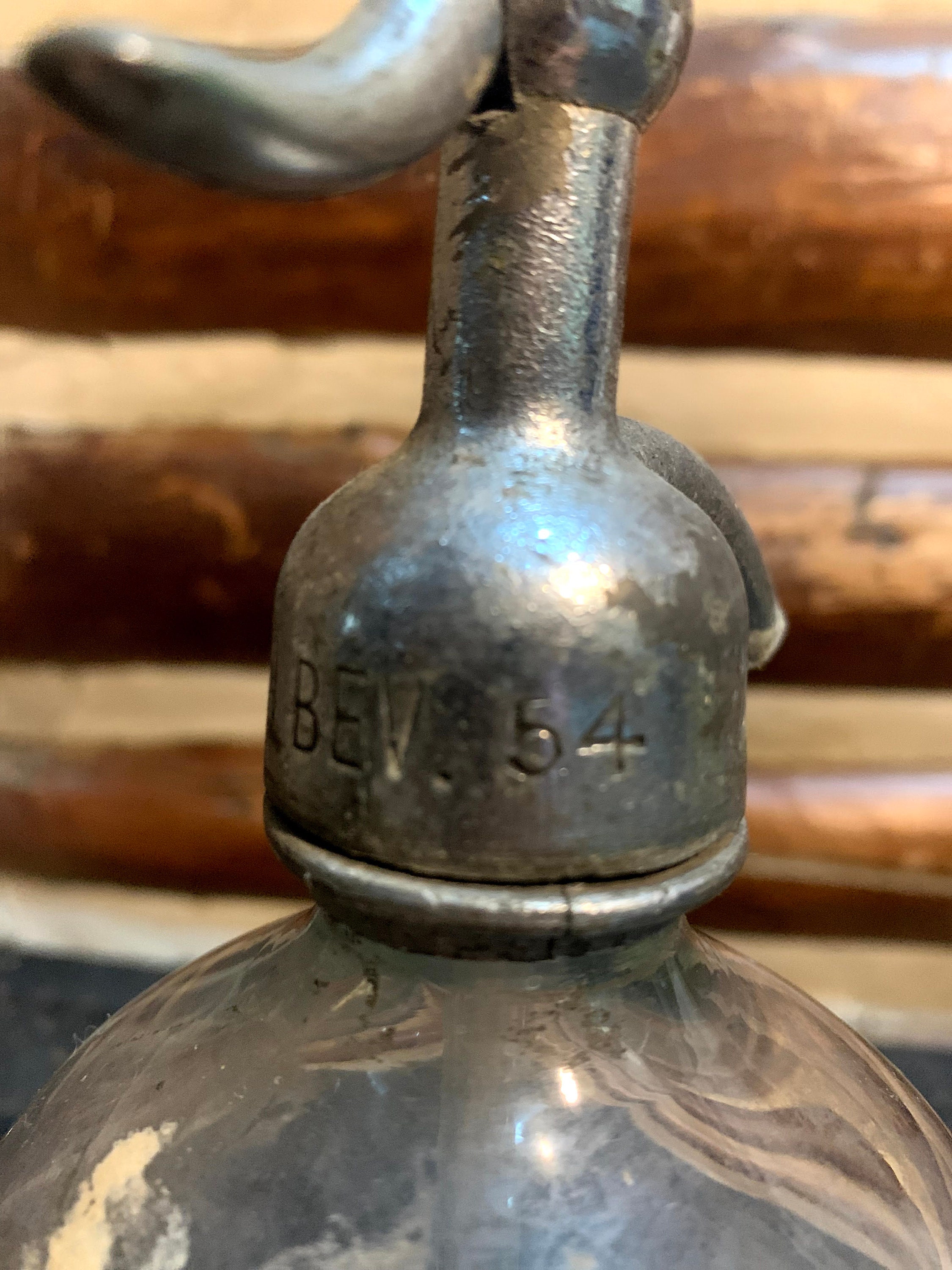 Clear Antique Seltzer Bottle | Bridge - Etsy