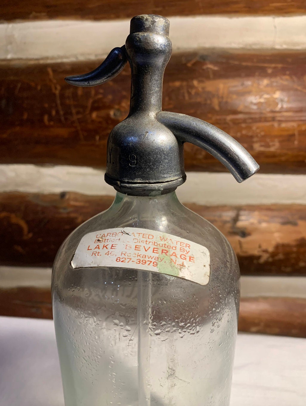 Clear Antique Seltzer Bottle Sam Milchman - Etsy