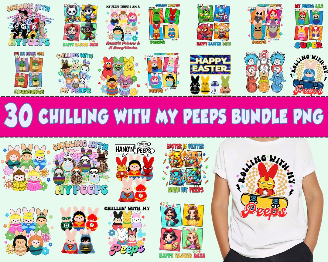 30 Chilling With My Peeps Png, Easter Png, Retro Png, Easter's Day Png ...
