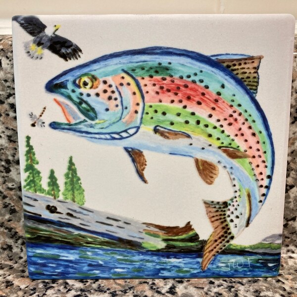 Trout Tiles - Etsy