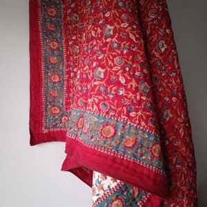 Anokhi Indian Jaipuri Block Print Quilt Printed Reversible Razai Cotton ...