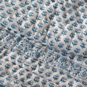 Anokhi Indian Jaipuri Block Print Quilt Printed Reversible Razai Cotton ...