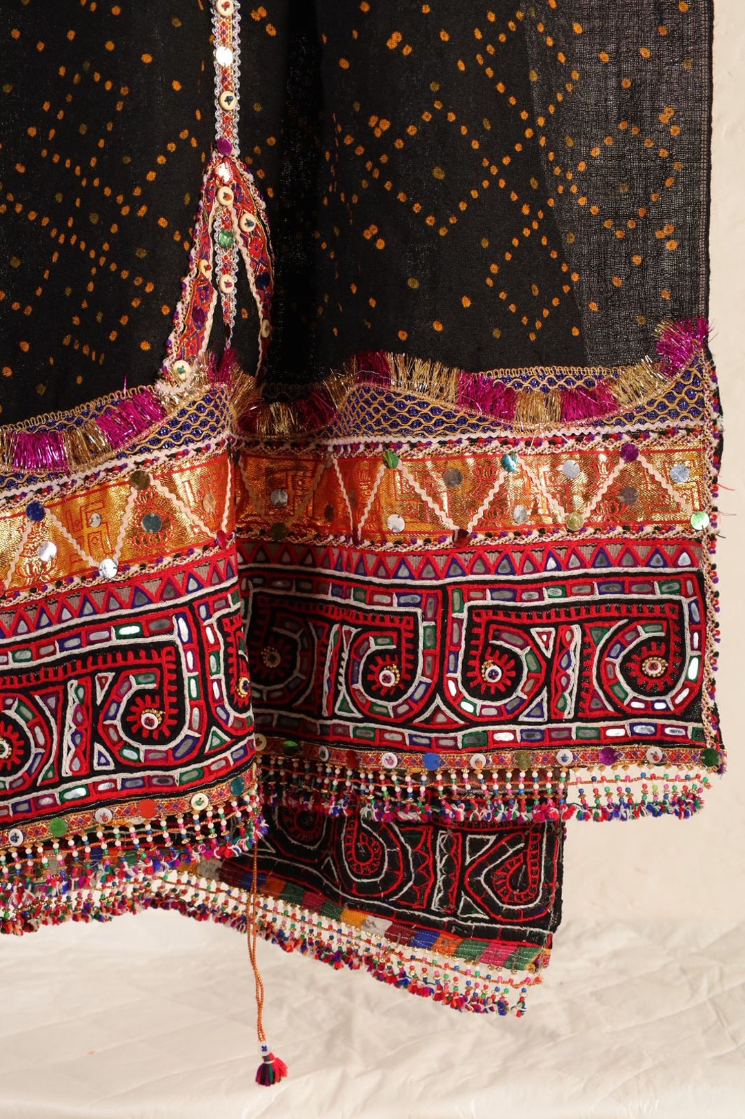 Exquisite Antique Rabari Shawl | Handwoven Vintage Textile ...