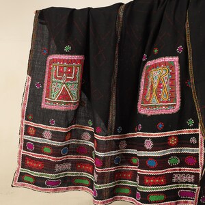 Exquisite Antique Rabari Shawl | Handwoven Vintage Textile ...
