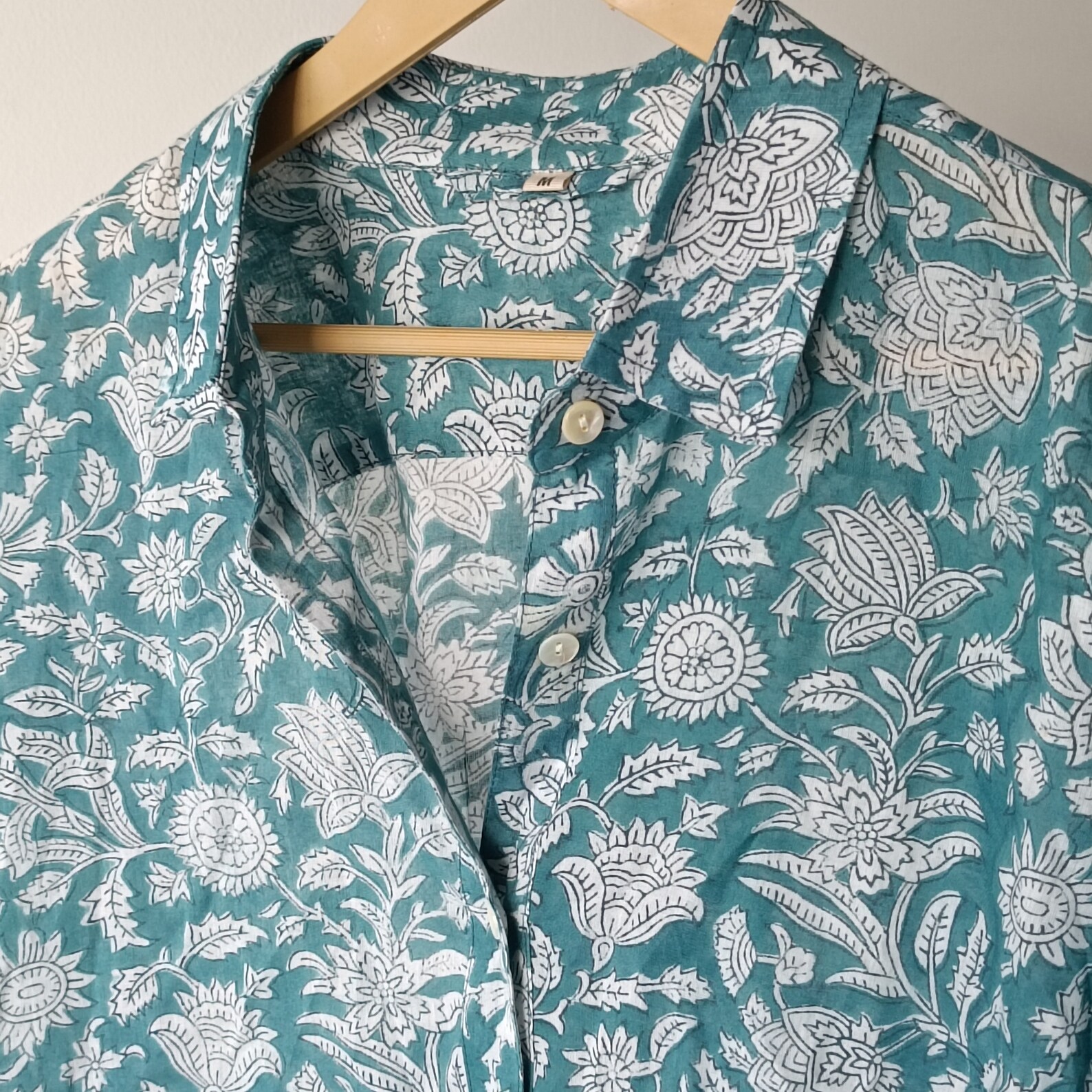 Set of 3 Women Shirt Block Print Shirts FREE SIZE 100% Pure Cotton ...