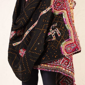 Exquisite Antique Rabari Shawl | Handwoven Vintage Textile ...