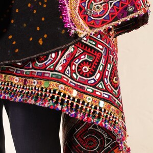 Exquisite Antique Rabari Shawl | Handwoven Vintage Textile ...