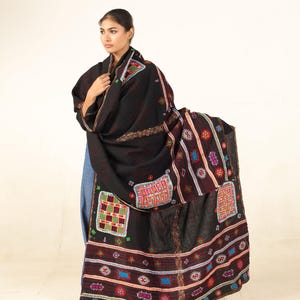 Exquisite Antique Rabari Shawl | Handwoven Vintage Textile ...