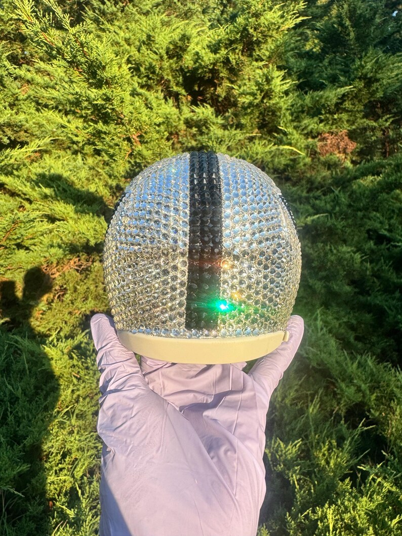 Custom Rhinestone Mini Football Helmet | Bling Sports Decor ...