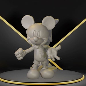 Mickey Mouse STL File 3D Print - Etsy