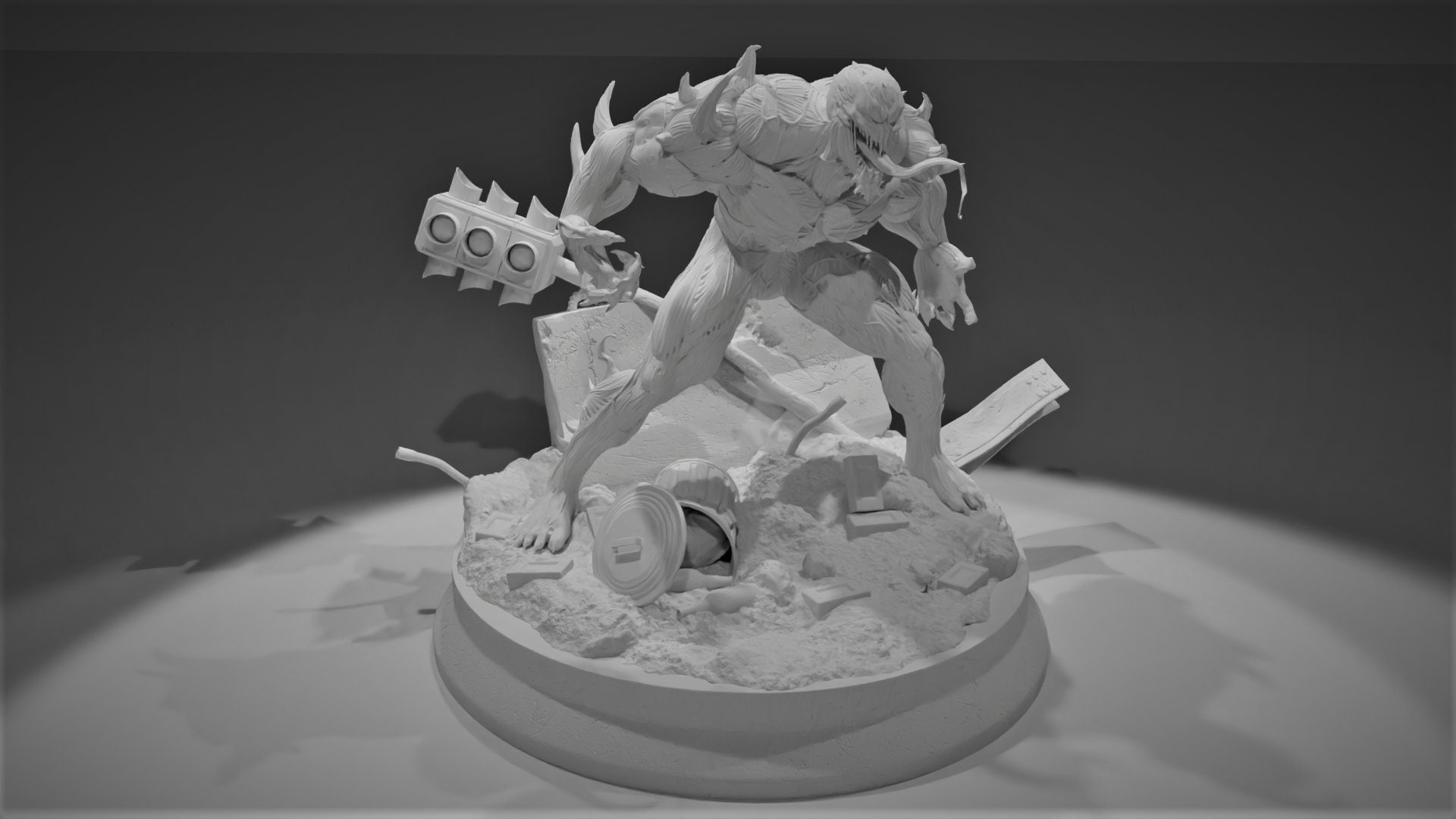 Anti Venom STL File 3D Marvel | Etsy UK