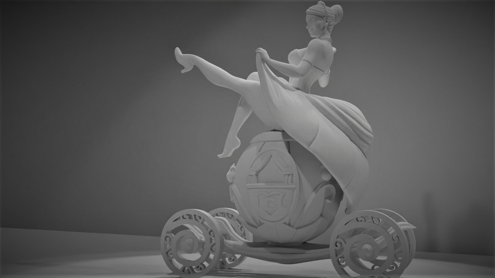 Cinderella STL File 3D Design - Etsy