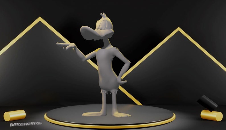 Daffy Duck Stl File 3d Printing Etsy